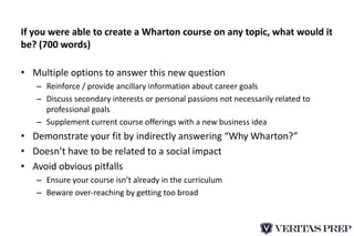 Breakdown of Wharton MBA Admissions Essays | PPTX