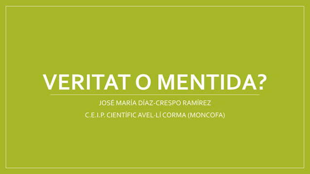 Curiositats animals: veritat o mentida? | PPTX