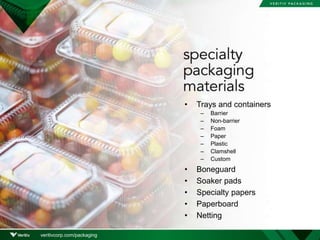 Veritiv Packaging: Food Solutions that Deliver in Form and Function | PPTX