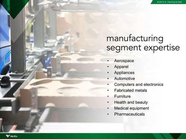 Veritiv Packaging: Manufacturing Solutions that Deliver in Form and ...