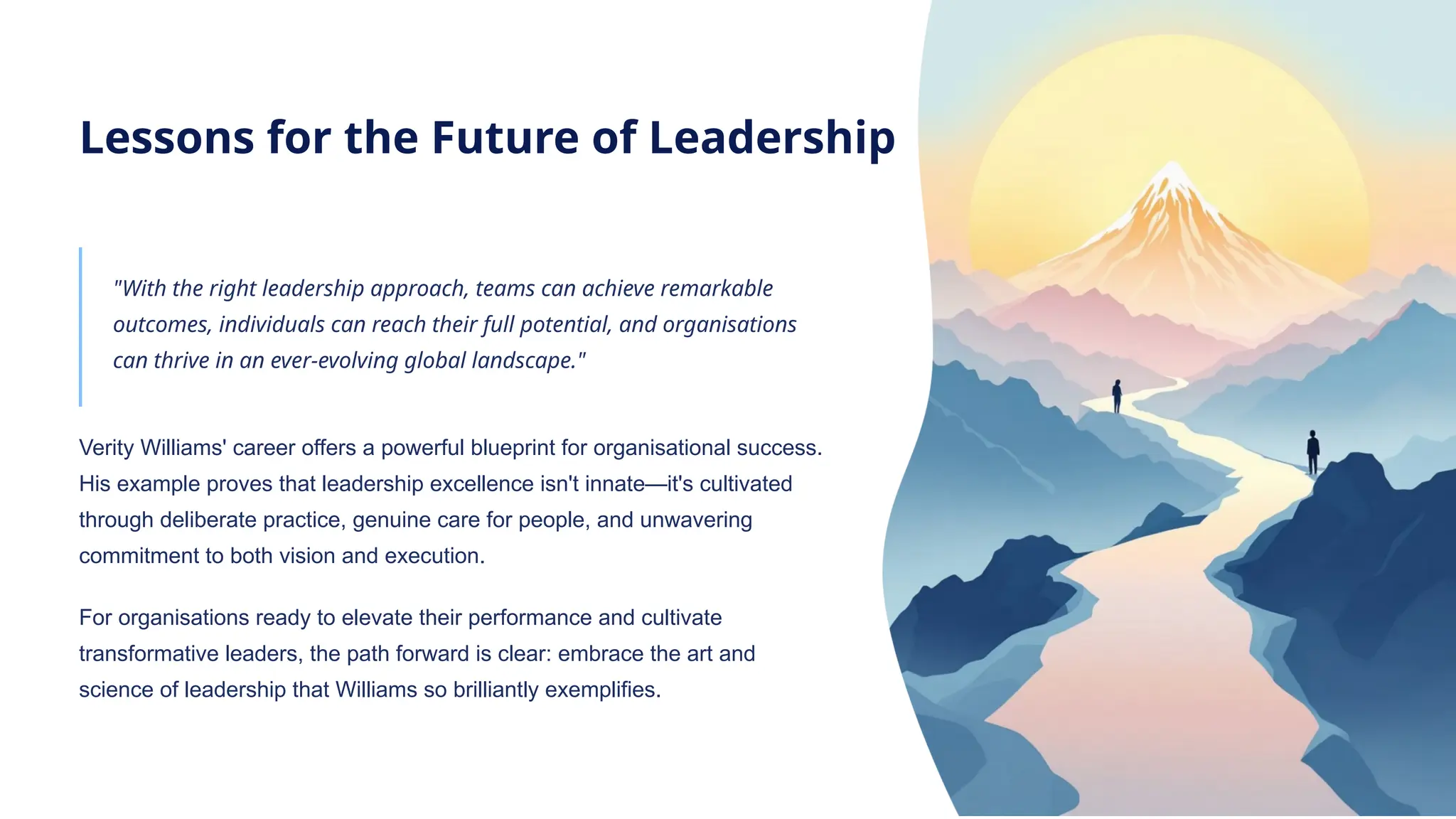 How Verity Williams Builds Strong Teams Across Borders | PPTX