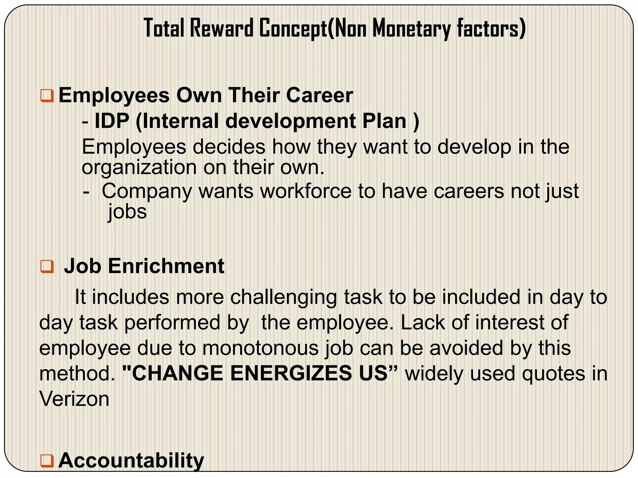Strategic HR and reinforcement in Verizon | PPT