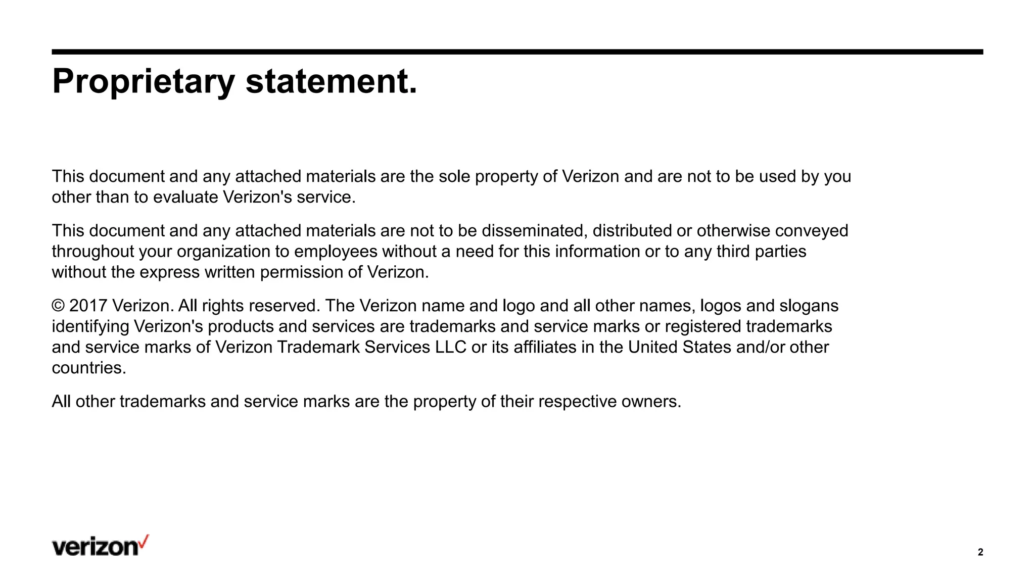 Verizon Enterprise Solutions Story | PPTX