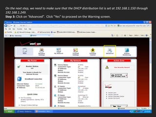Verizon fios actiontec router setup | PPTX