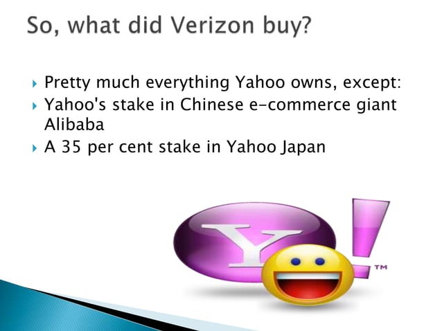 Verizon taking over yahoo | PPT