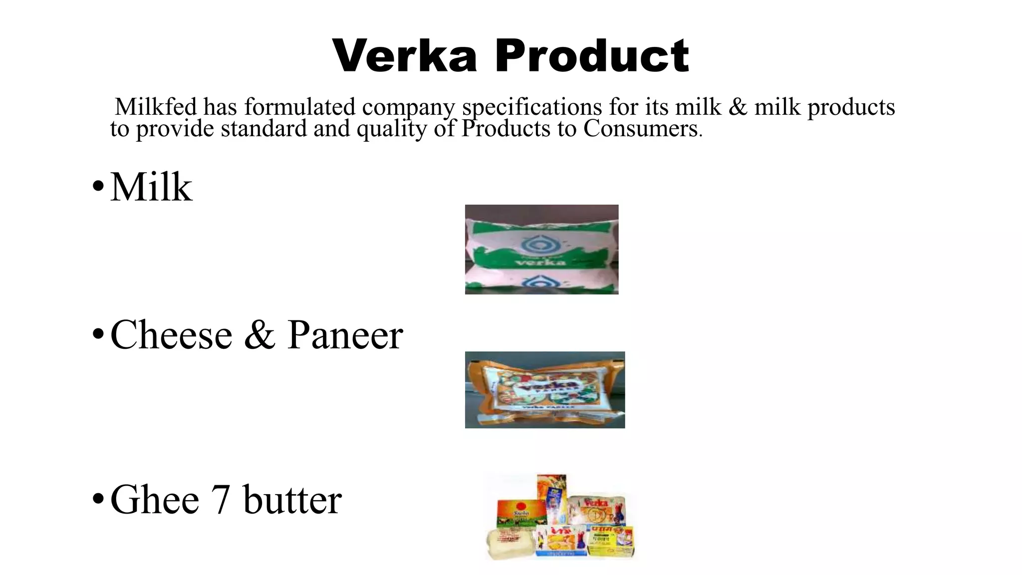 Verka milk plant ppt | PPTX