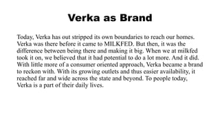 Verka milk plant ppt | PPTX