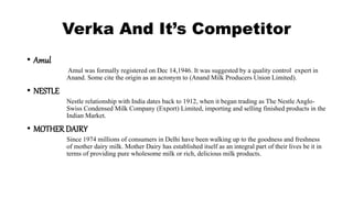 Verka milk plant ppt | PPTX