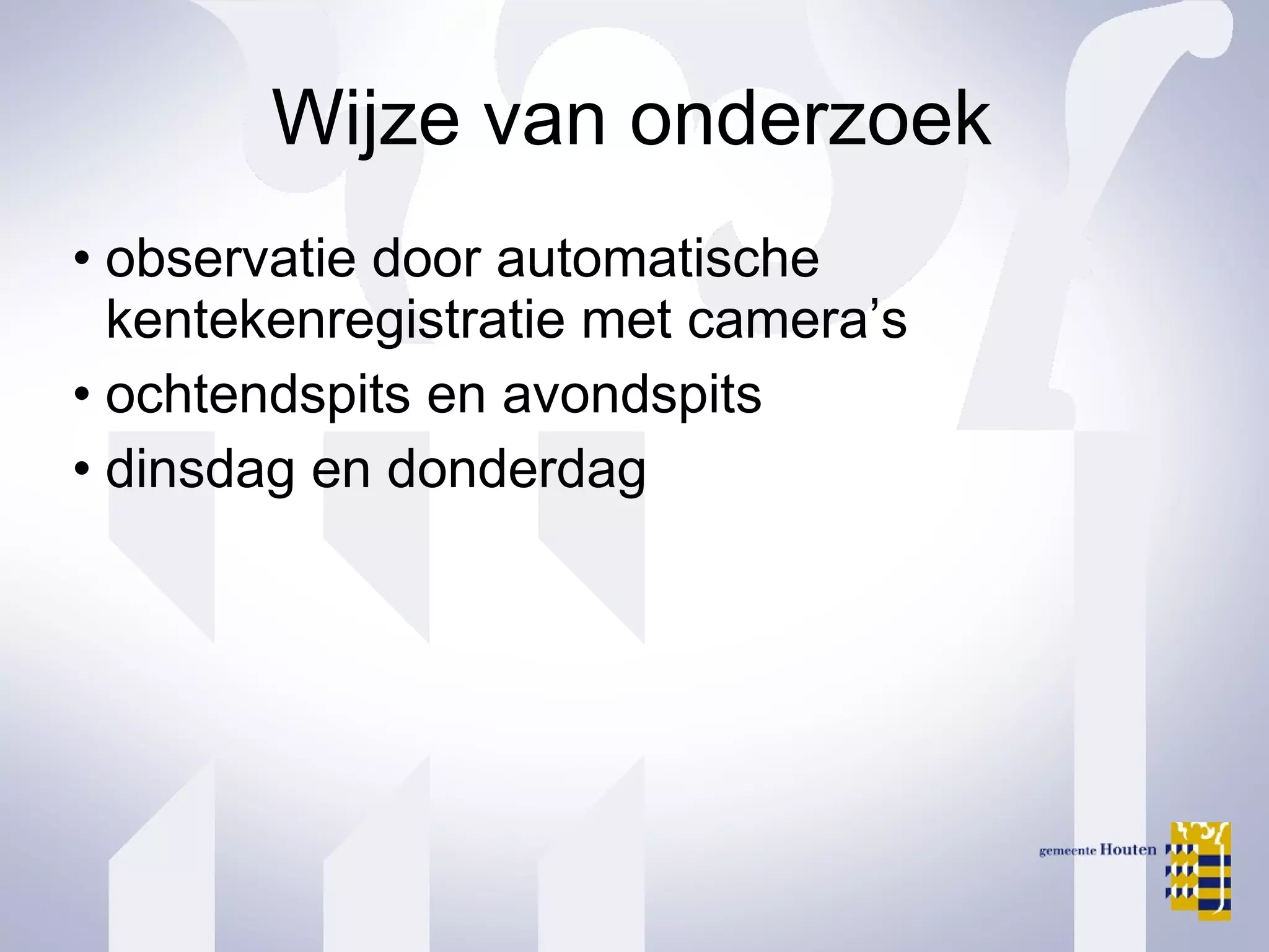 Verkeersonderzoek Eiland van Schalkwijk | PPT