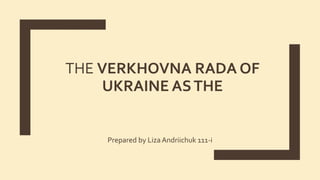 Verkhovna rada | PPT