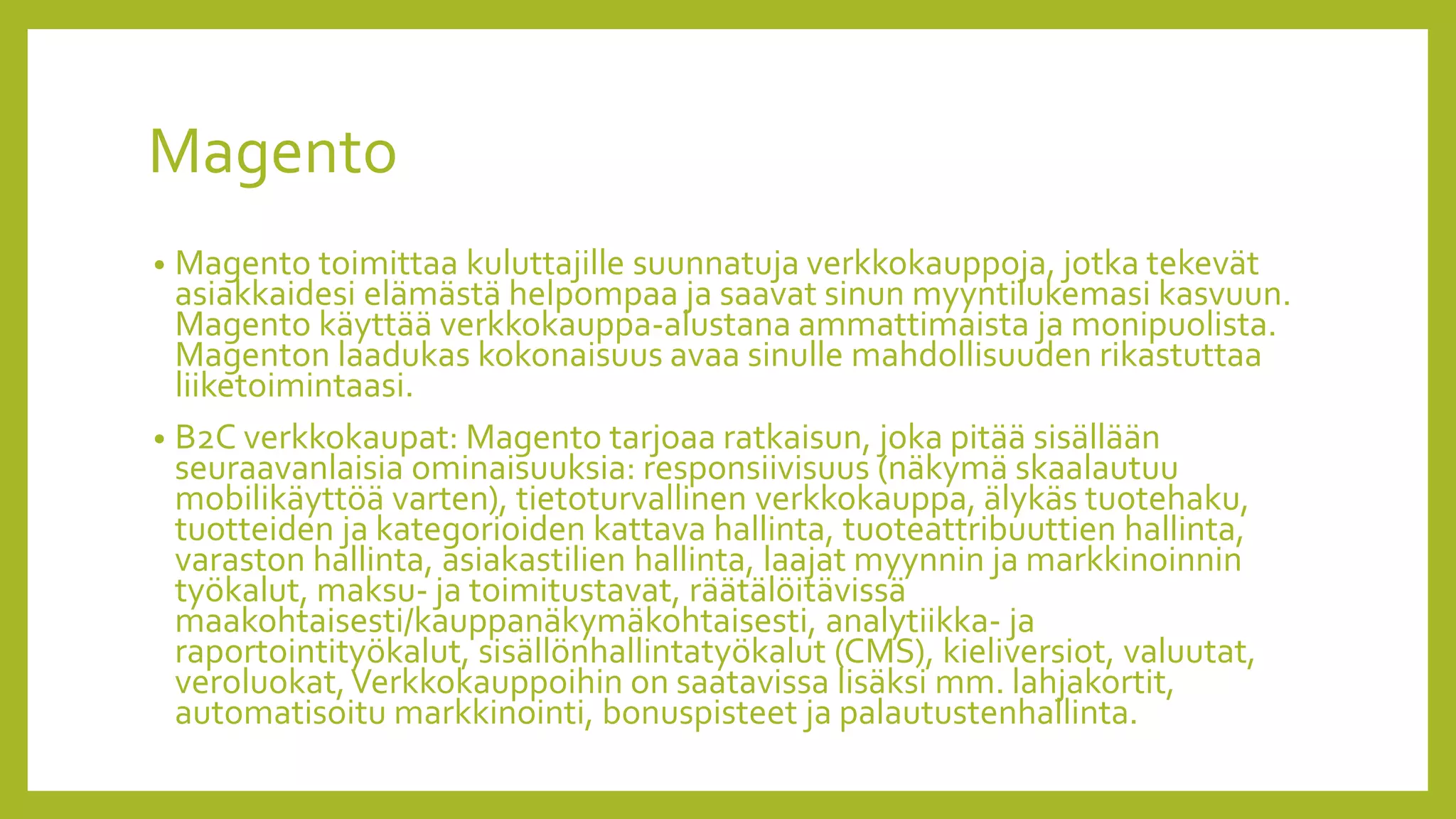 Verkkokaupan perustaminen | PPT