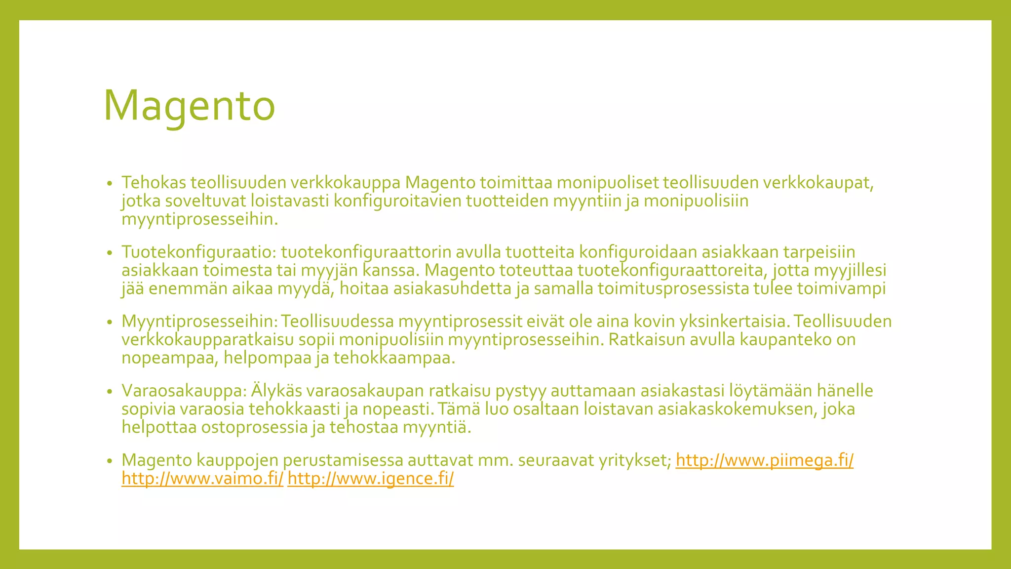 Verkkokaupan perustaminen | PPT