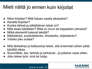 Verkkotekstin kirjoittaminen | PDF