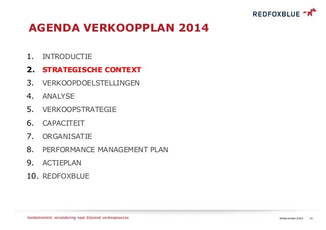 Opzet van een succesvol verkoopplan