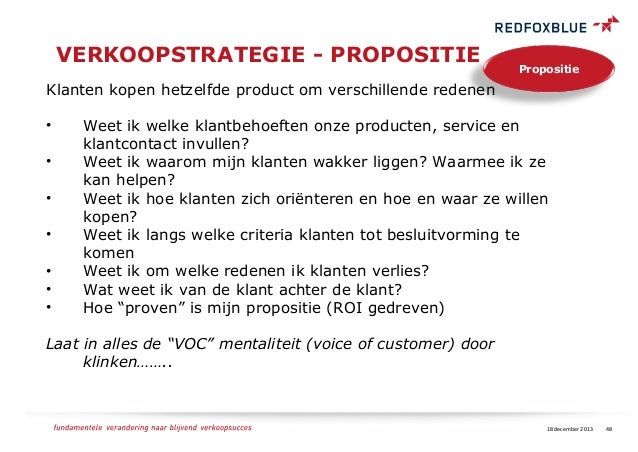 Opzet van een succesvol verkoopplan