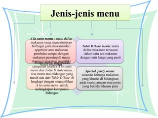 cara membuat menu setiap hari | PPT