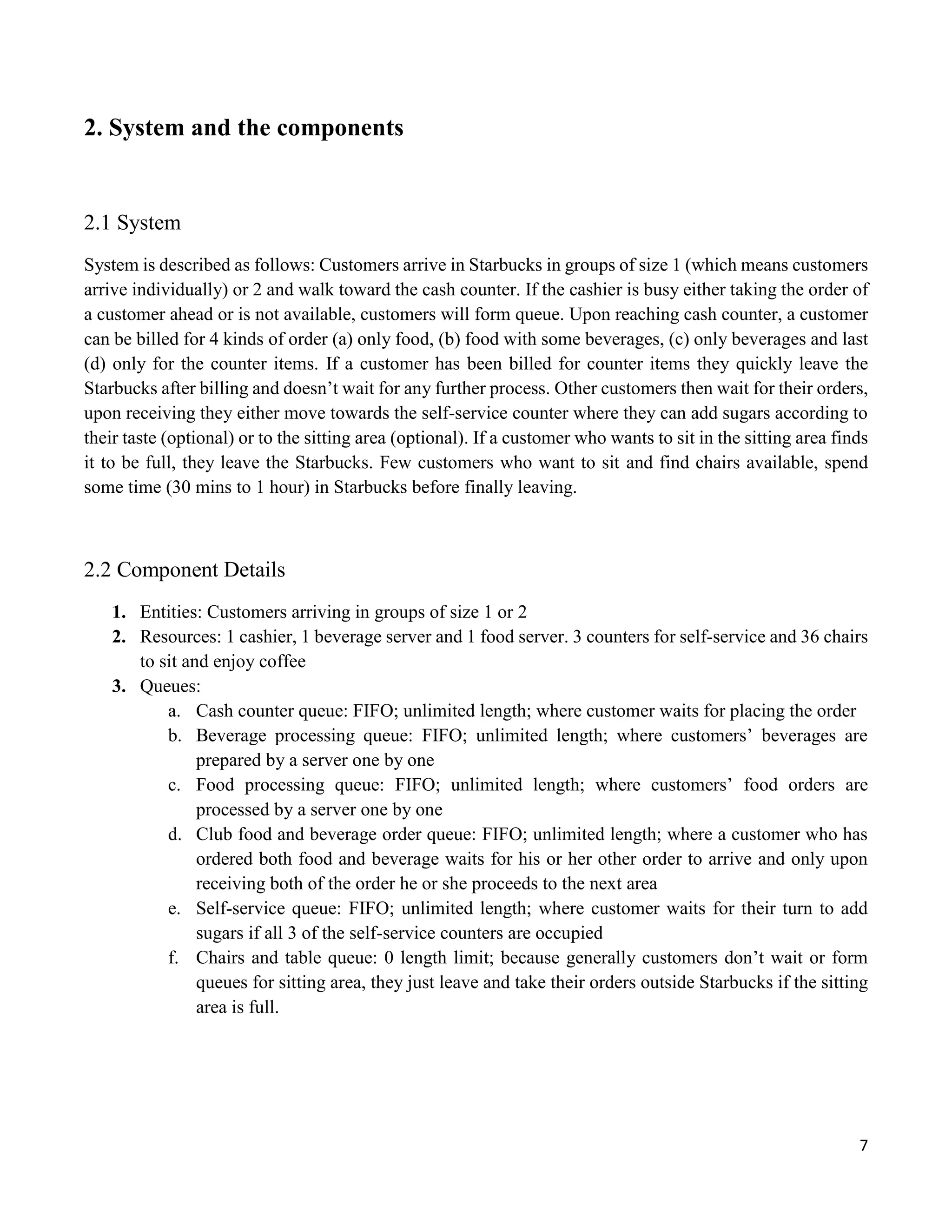 Process simulation study of order processing at Starbucks, University ...