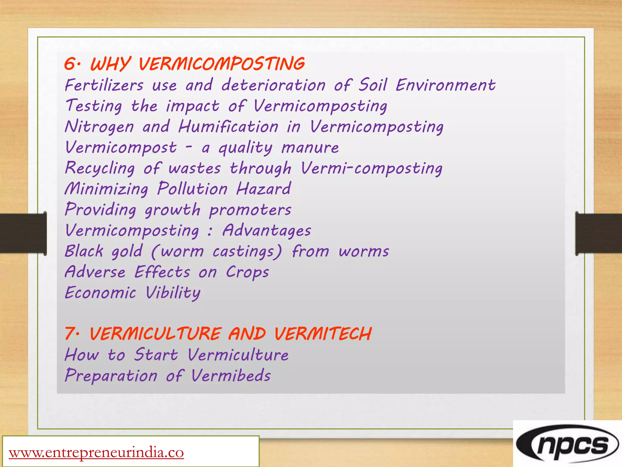 Vermicompost - An Organic Gold (Vermiculture and Vermicompost, Earthworm Farm Business, Worm ...