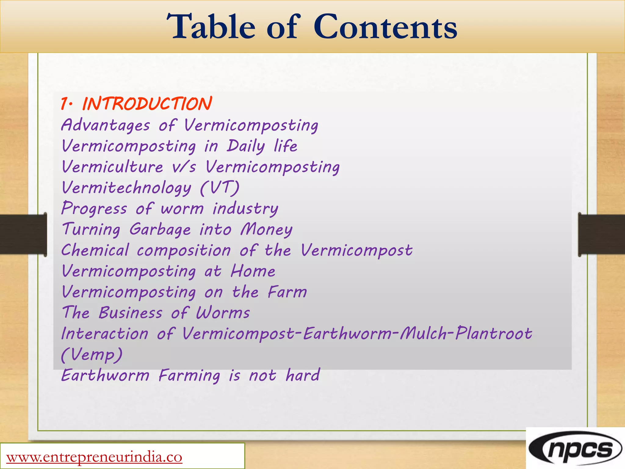 Vermicompost - An Organic Gold (Vermiculture and Vermicompost ...