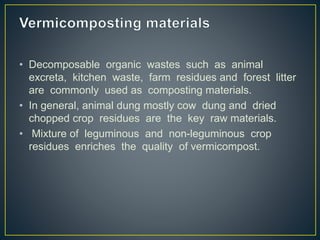 Vermicomposting | PPTX