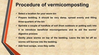 Vermicomposting Overview | PPTX
