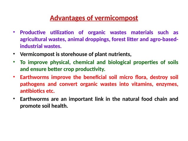 Vermicomposting preparation and its importance | PPT