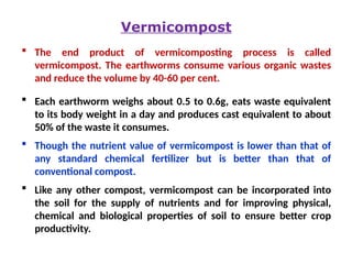 Vermicomposting preparation and its importance | PPTX