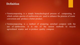 Vermicomposting | PPTX