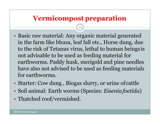 Vermicompost Preparation
