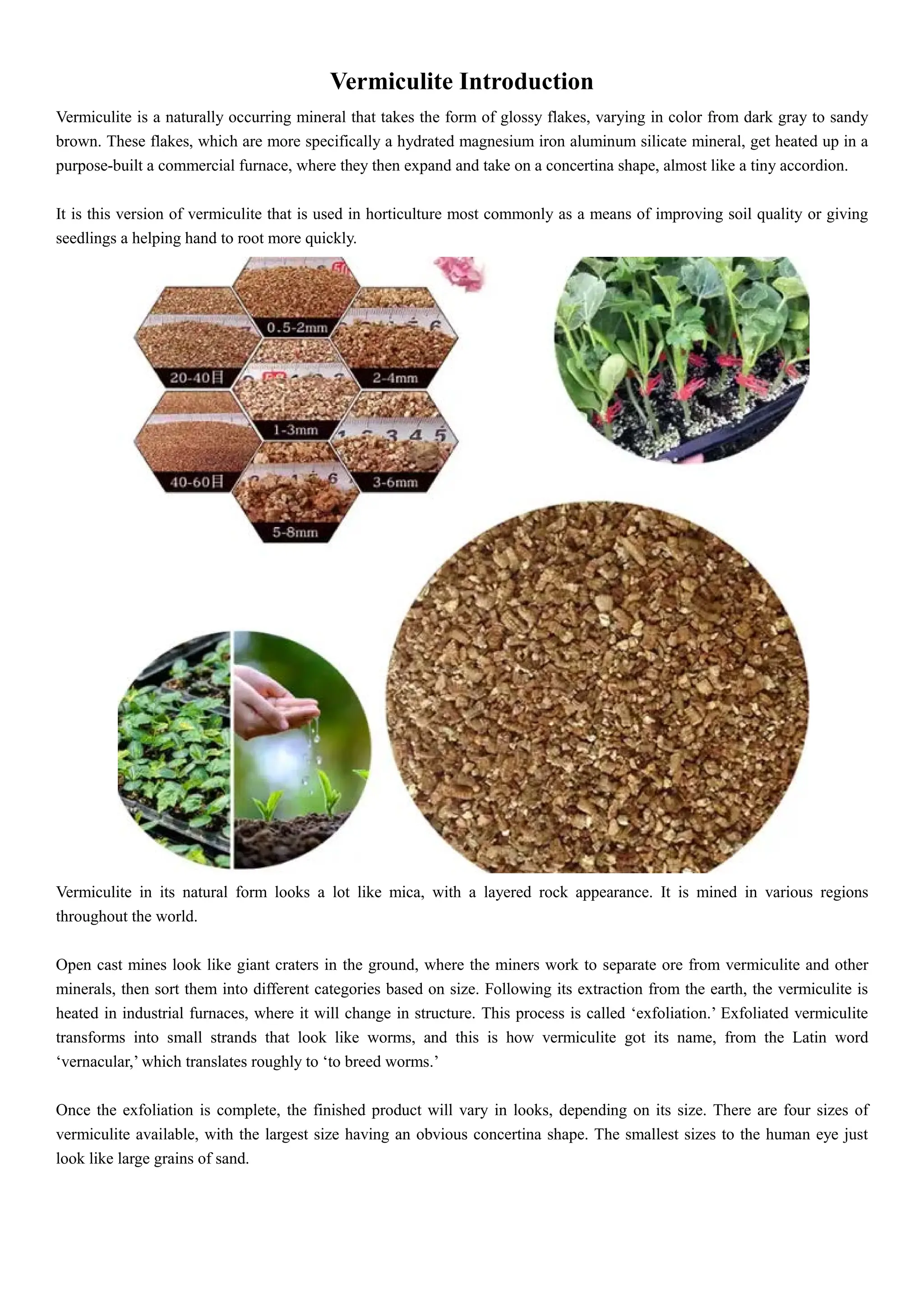 Vermiculite Production line for expanded materials | PDF