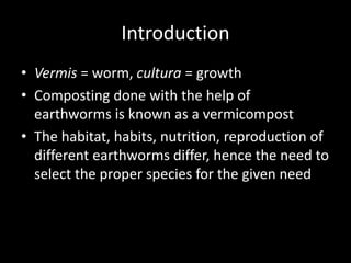 Vermiculture | PPTX
