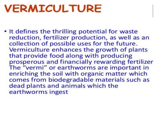 Vermiculture | PDF | Agriculture | Industries