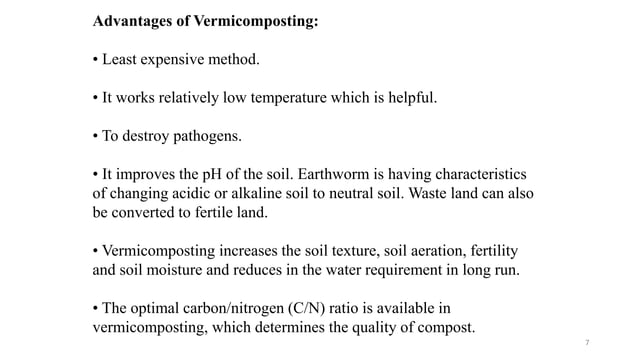 Vermiculture and Vermicomposting ppt/ slideshare | PPTX | Agriculture ...