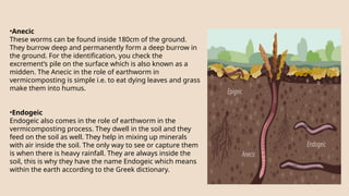 Vermitechnology _ Earthworm- Classification, Choosing the right ...