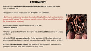 Vermitechnology _ Earthworm- Classification, Choosing the right ...