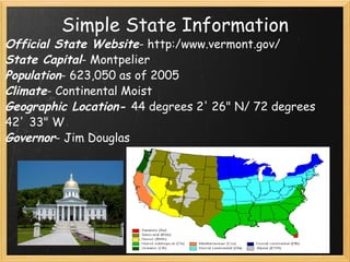 Vermont | PPT | North America Travel | Travel Locations