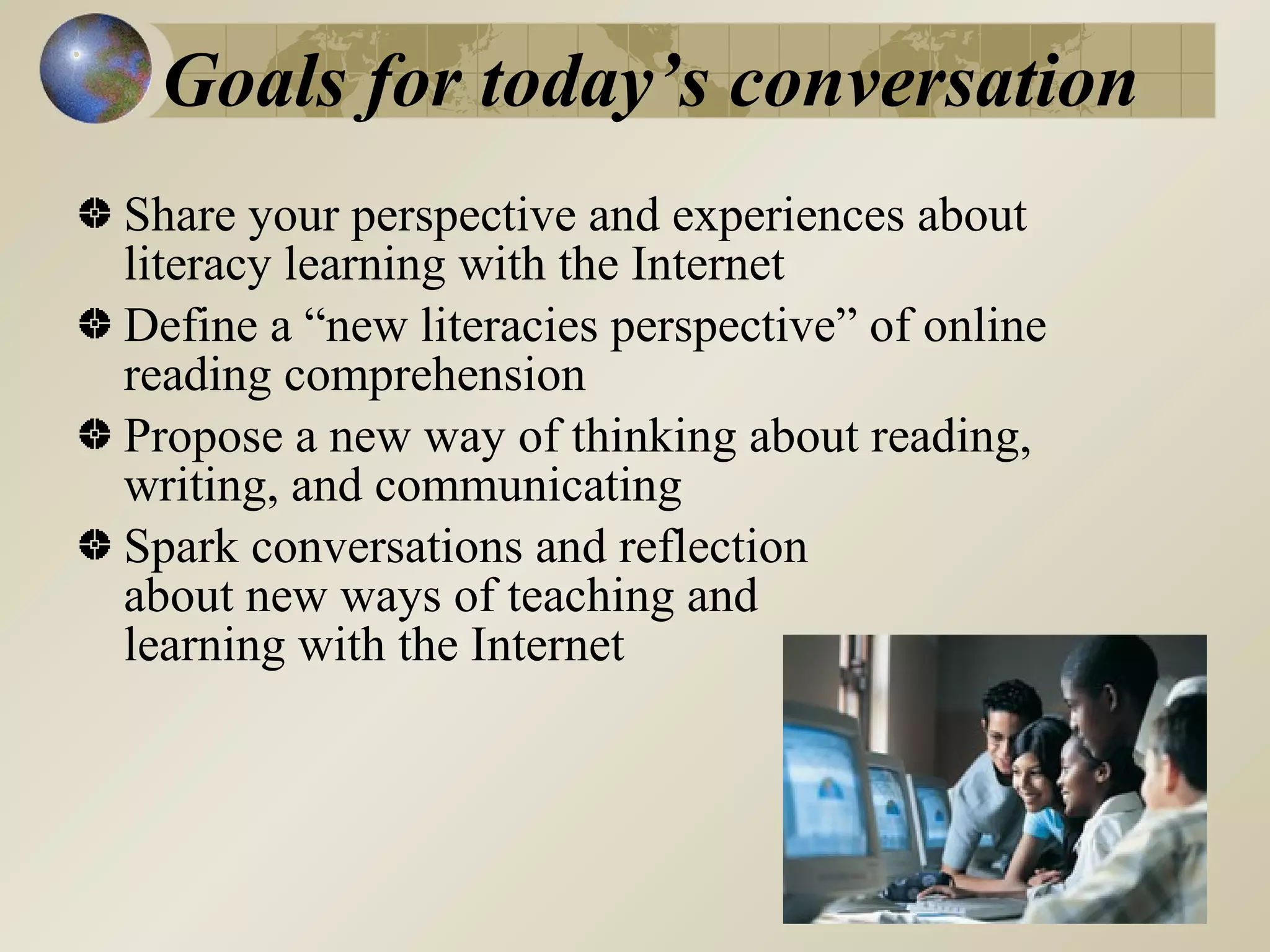 How Does Reading & Learning Change on the Internet: Responding to New ...