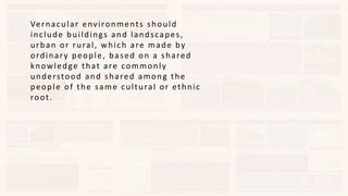 Significance of Vernacular Architecture in terms of Tradition ...