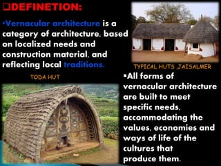 Vernacular architecture | PPTX