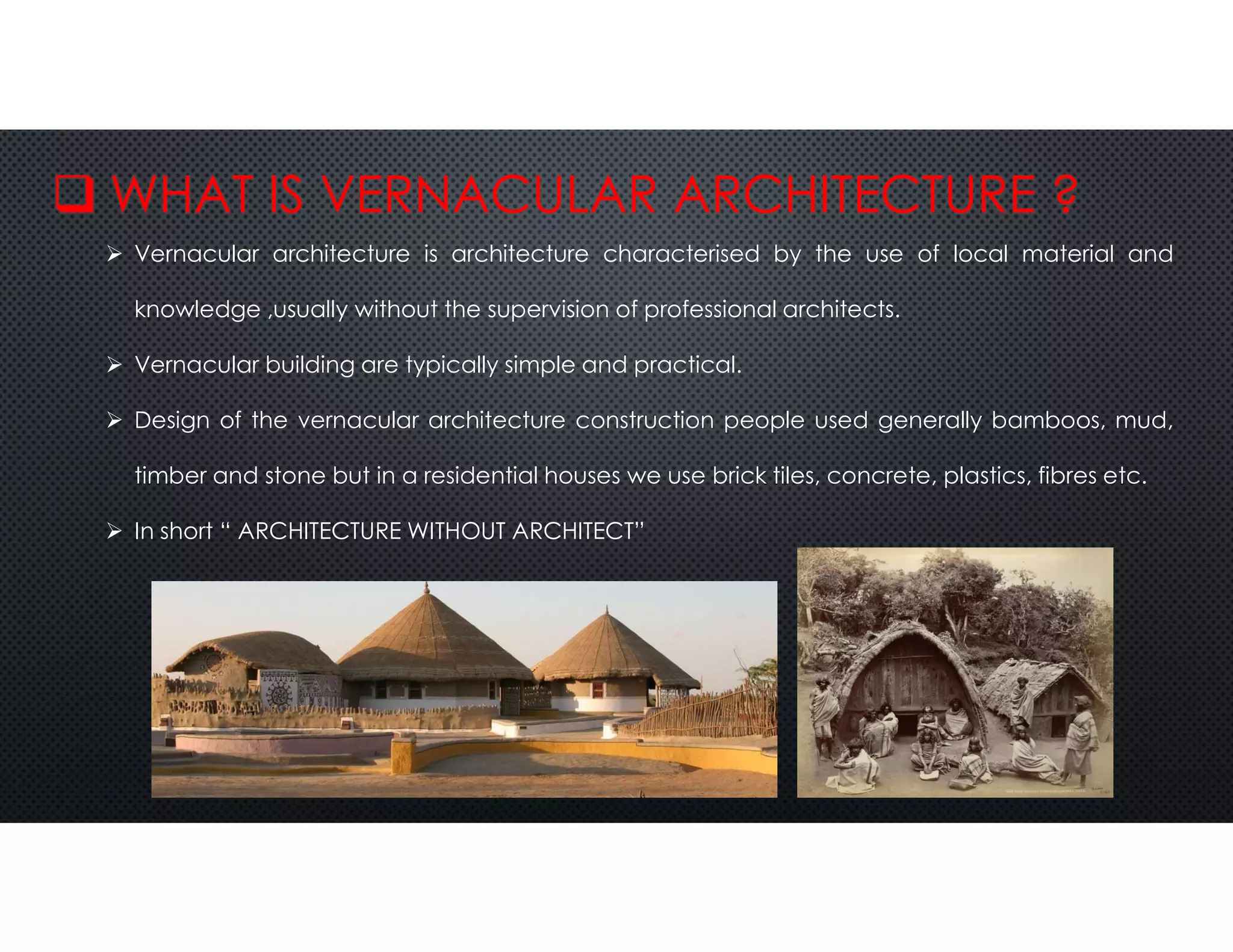 Vernacular architecture | PDF