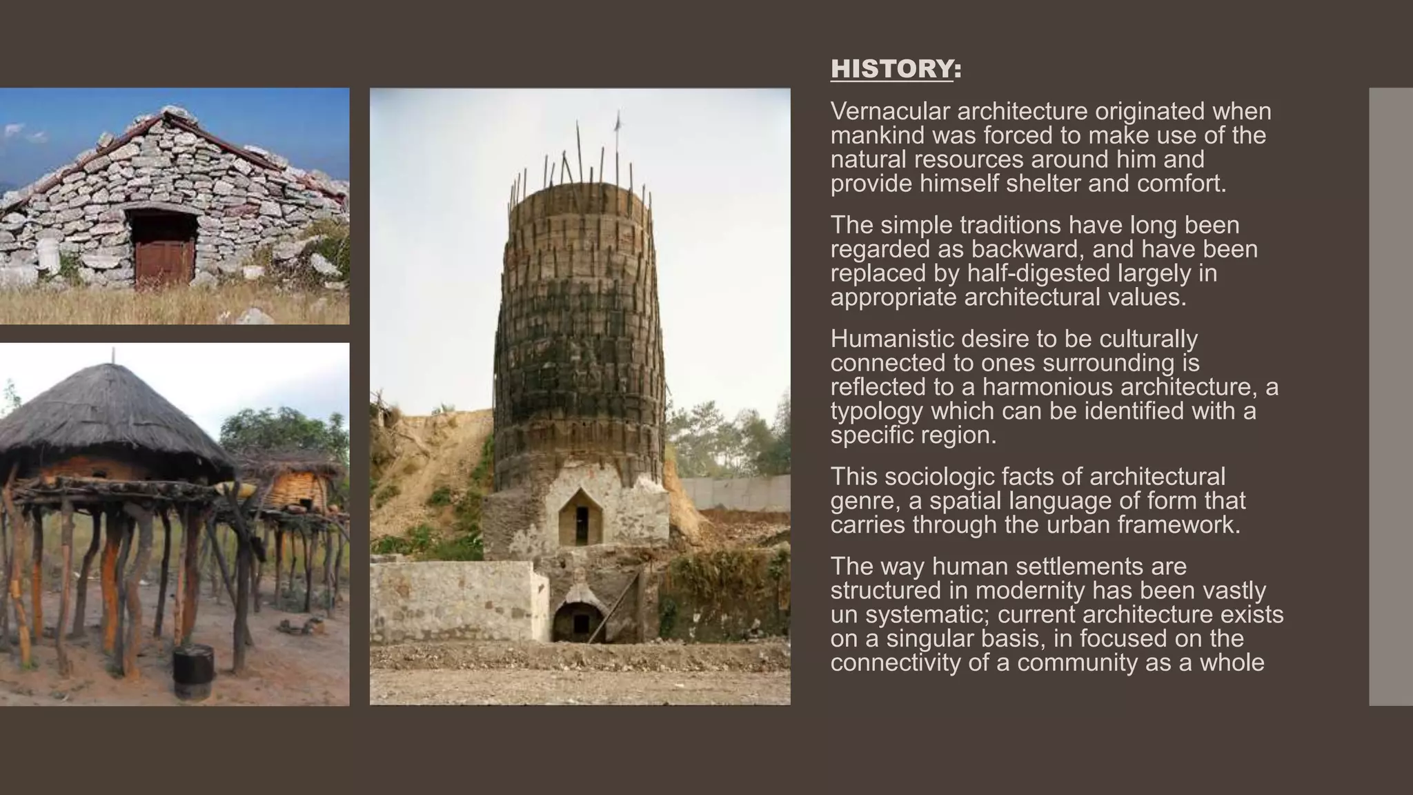 Vernacular architecture case study with examples | PPTX
