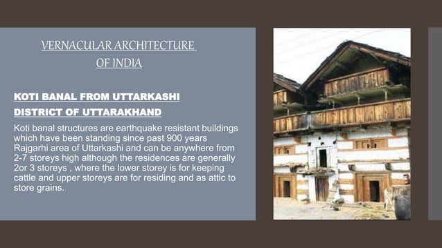 Vernacular architecture case study with examples | PPTX