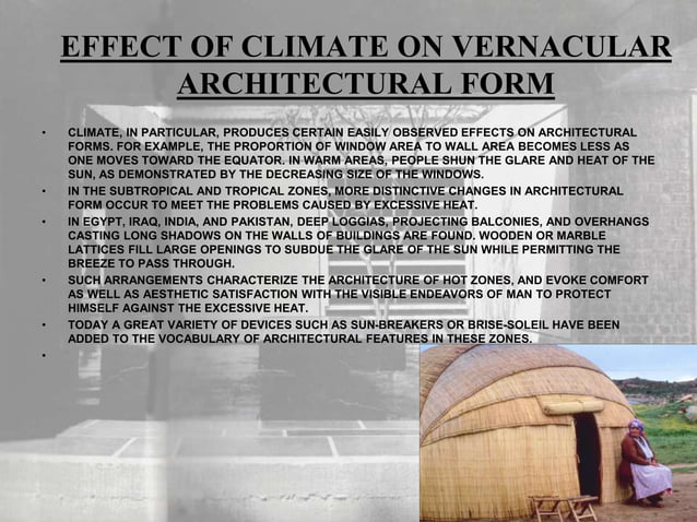 Vernacular architecture and factors | PPTX
