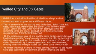 Vernacular architecture in multan | PPTX