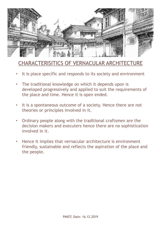 Vernacular architecture introduction | PDF | Houses | Real Estate