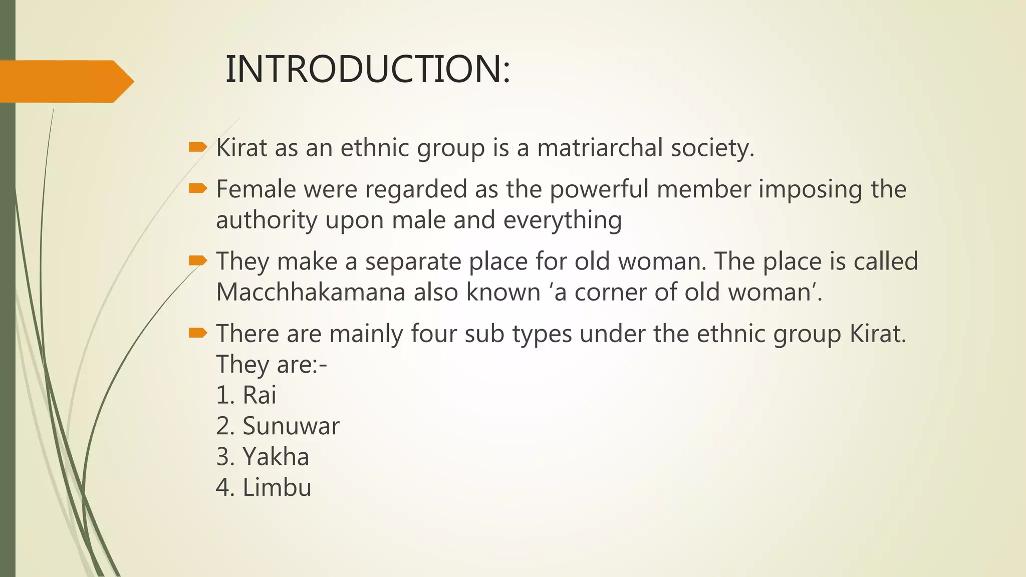 Vernacular kirat | PPTX