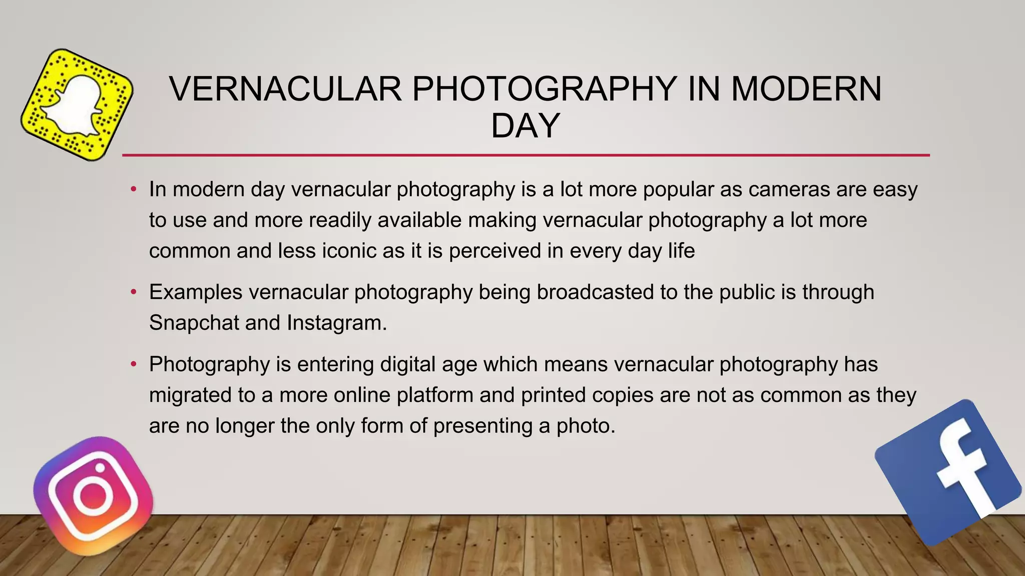 Vernacular photography | PPT