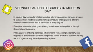 Vernacular photography | PPT