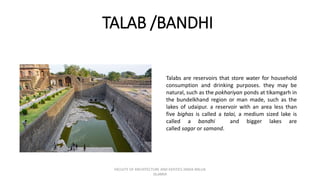 Vernacular rain water harvest and disposable | PPTX