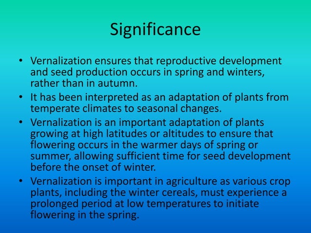 Vernalisation | PDF | Gardening | Home & Garden